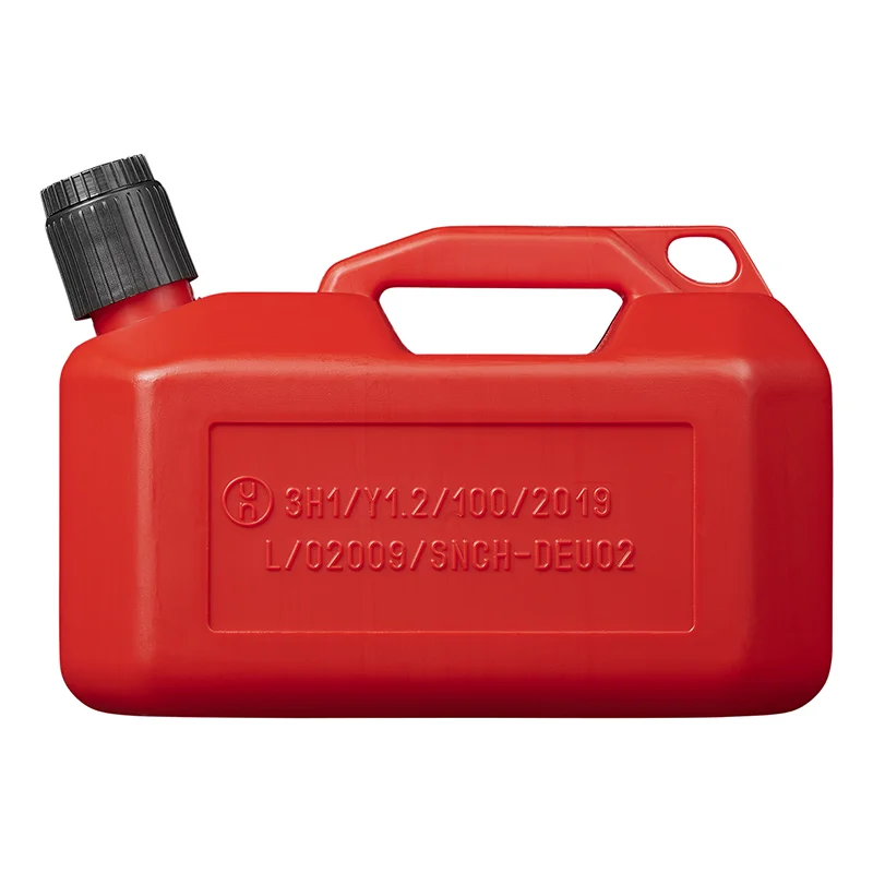Fuel can 5L plastic red UN-approved (low model) - PAT Europe