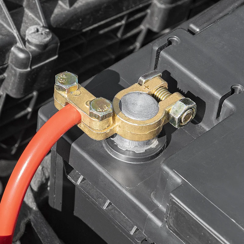 Battery terminal clamp set (+) and (-) in blister - PAT Europe